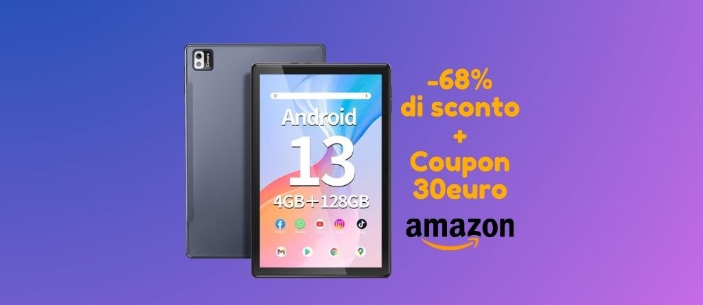 Tablet Android SCONTATO DEL 68% + coupon, risparmi 300 euro!