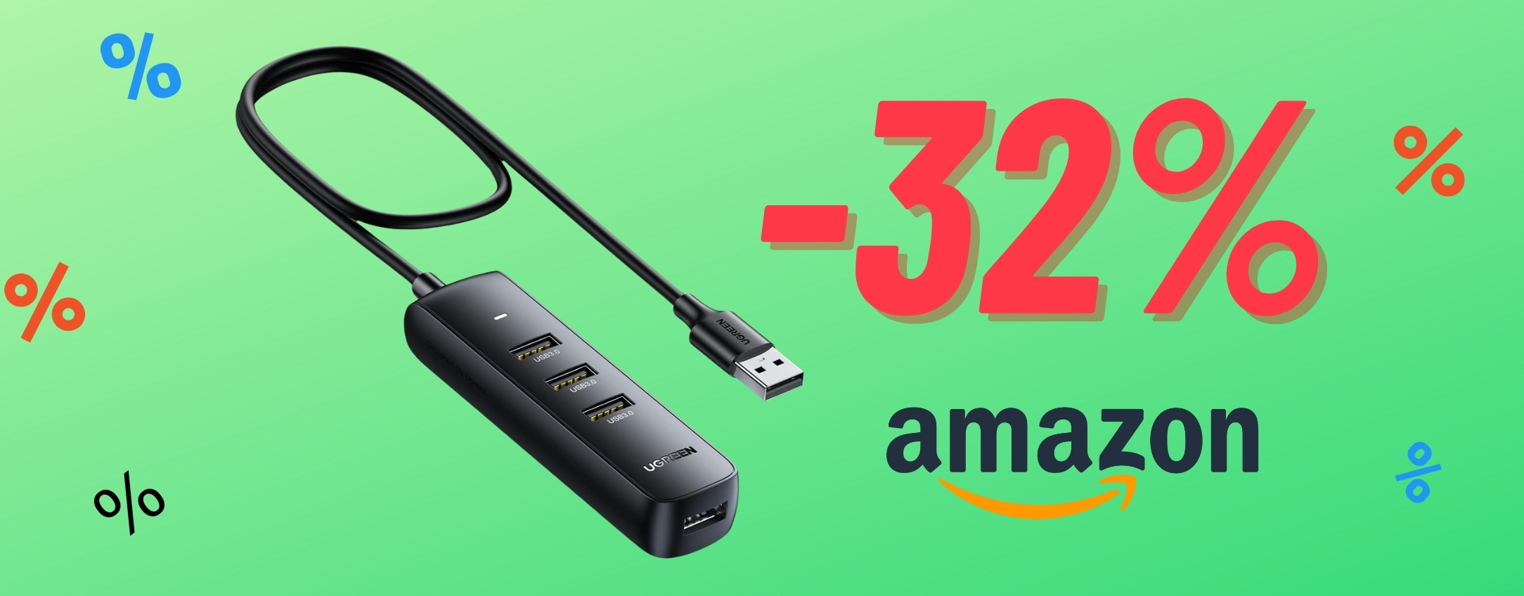 Moltiplica le tue possibilità con l'Hub con 4 porte USB 3.0 in OFFERTA ...