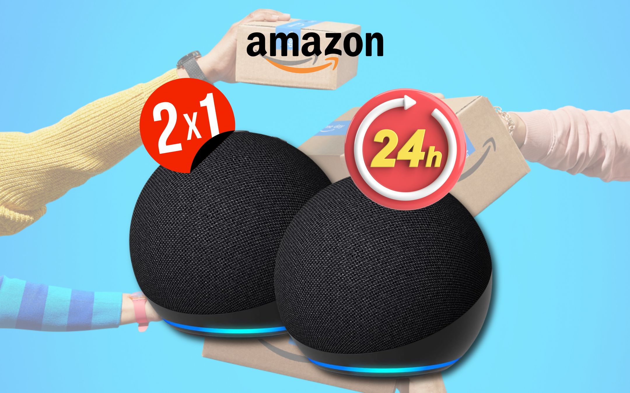 ESCLUSIVA ANTICIPATA PRIME DAY: 2 Echo Dot al prezzo di 1 solo fino A ...