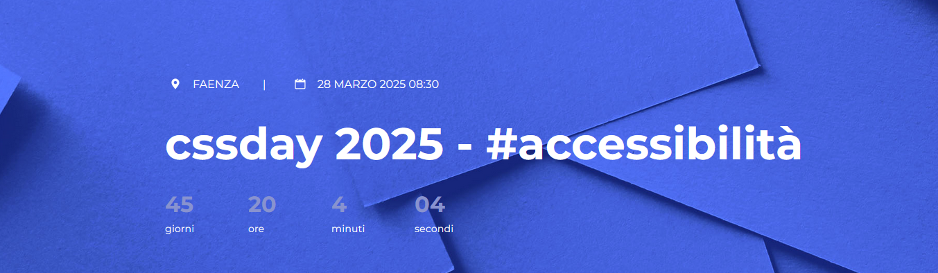 cssday 2025: online la lineup completa con tutti gli speaker | HTML.it